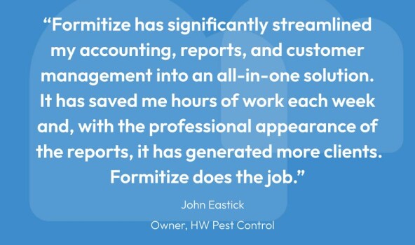 Formitize Case Study: HW Pest Control | Formitize