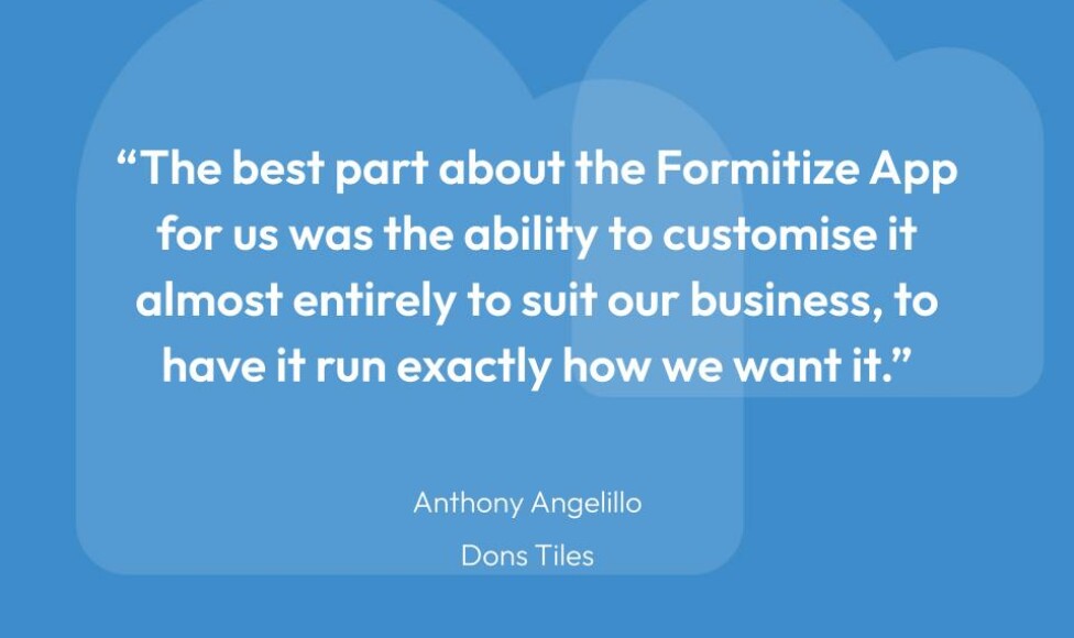 Formitize Case Study: Dons Tiles | Formitize