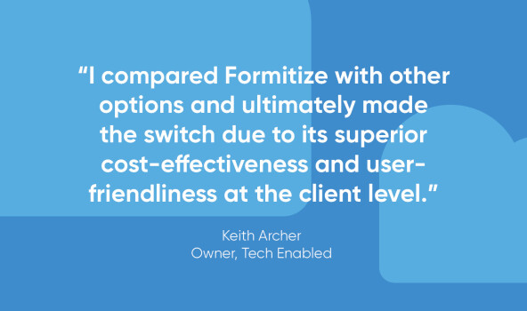 Formitize Case Study: Tech Enabled | Formitize