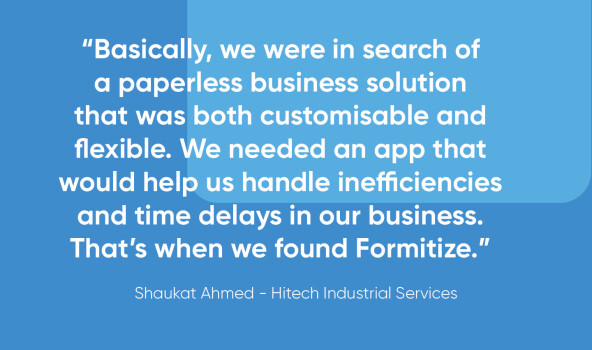 Formitize Case Study: Hitech Industrial Services | Formitize